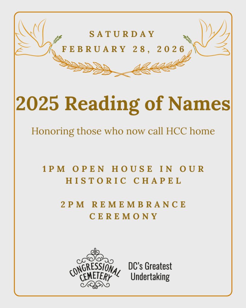 Events for February 2026 – Congressional Cemetery