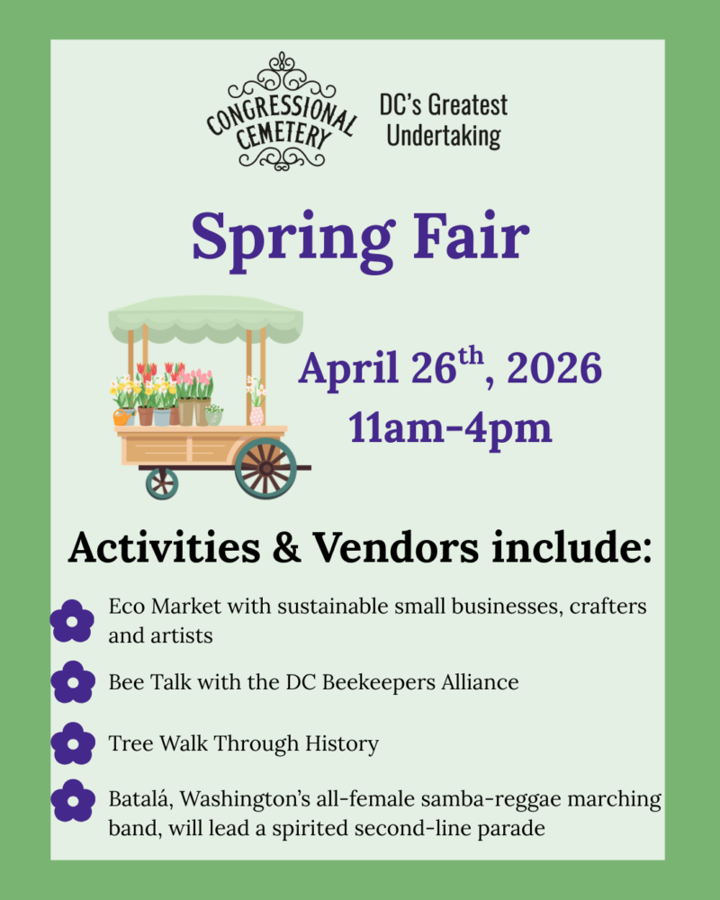 Events for May 2026 – Congressional Cemetery